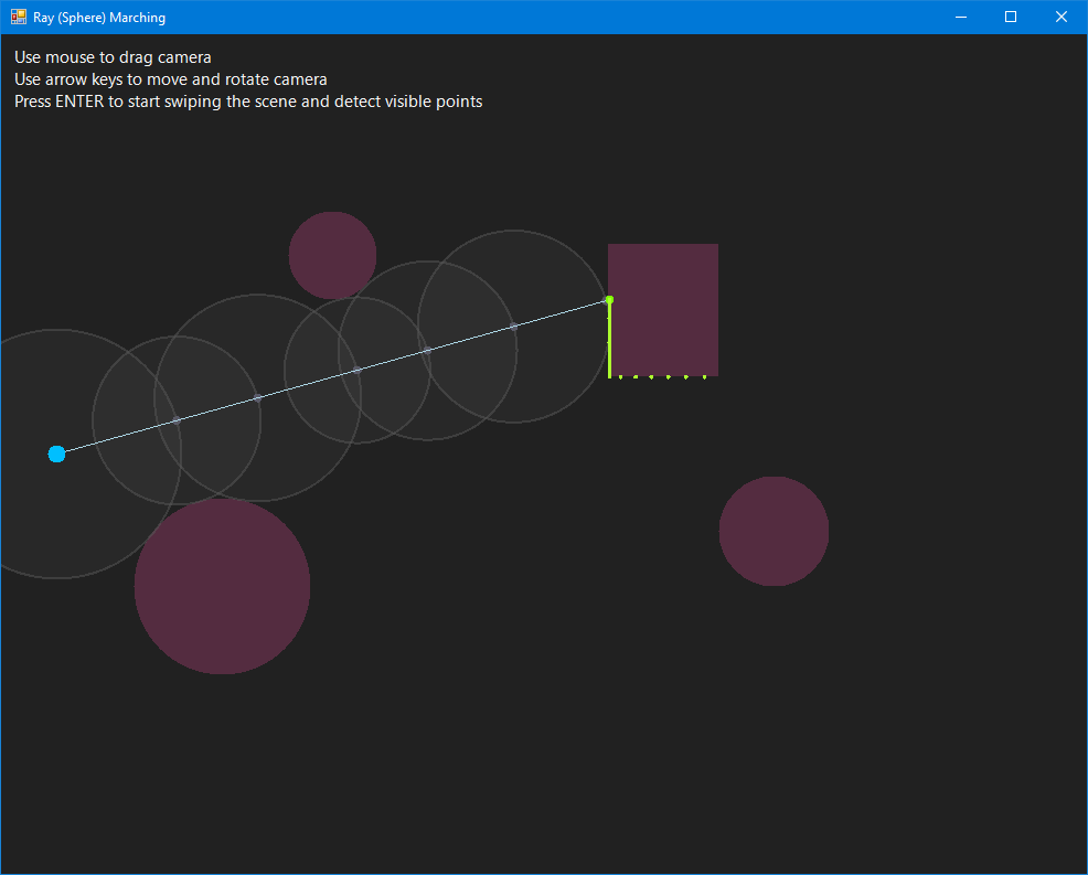 GitHub - morphx666/RayMarching: A proof of concept for the circle marching/tracing algorithm