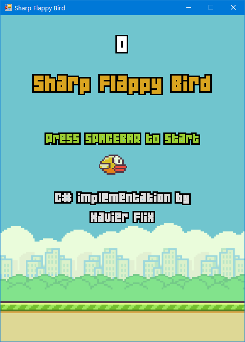 GitHub - morphx666/SharpFlappyBird: A C# implementation of the famous ...